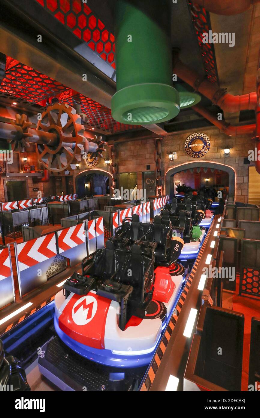 A part of the Super Nintendo World is pictured at the Universal Studios ...