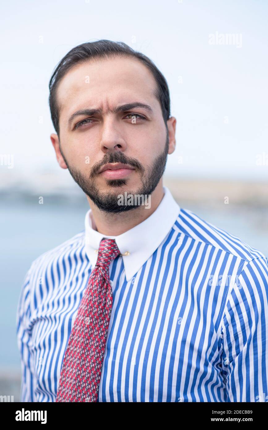Male looking contemplation contemplate stare staring hi-res stock ...
