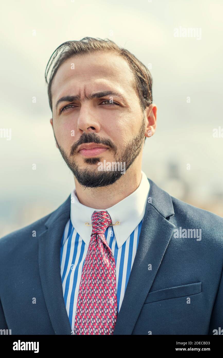 Serious business man looking away outdoors Stock Photo - Alamy Serious business man looking away outdoors Stock Photo - Alamy