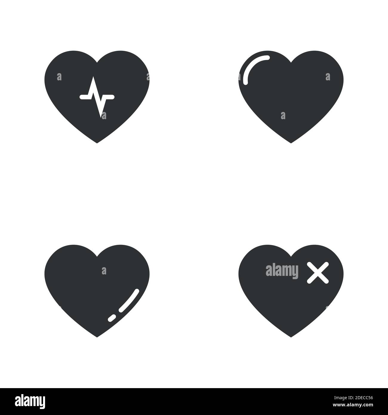 Human heart icon vector vectors hi-res stock photography and images - Alamy