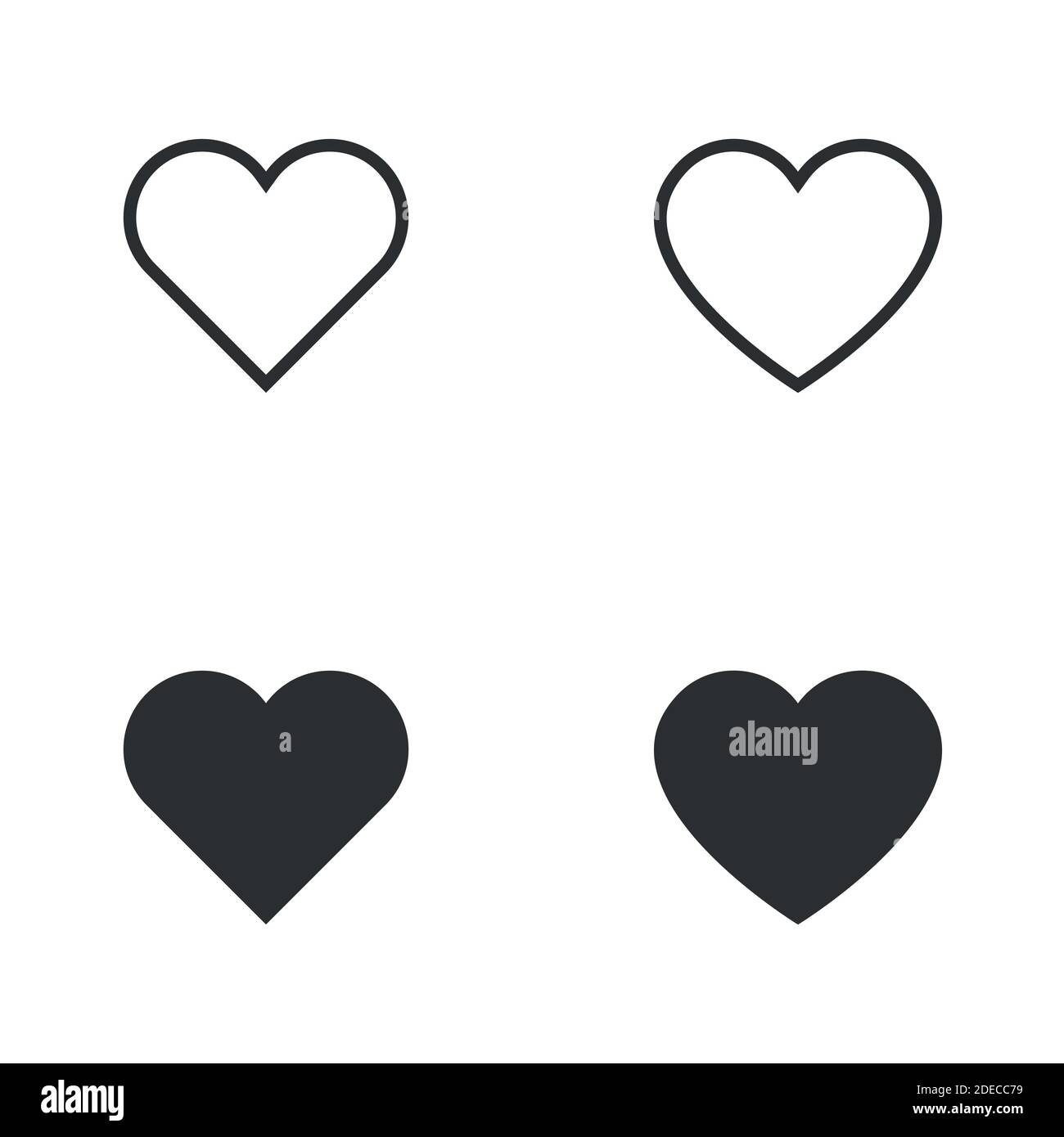 Human heart icon vector vectors hi-res stock photography and images - Alamy