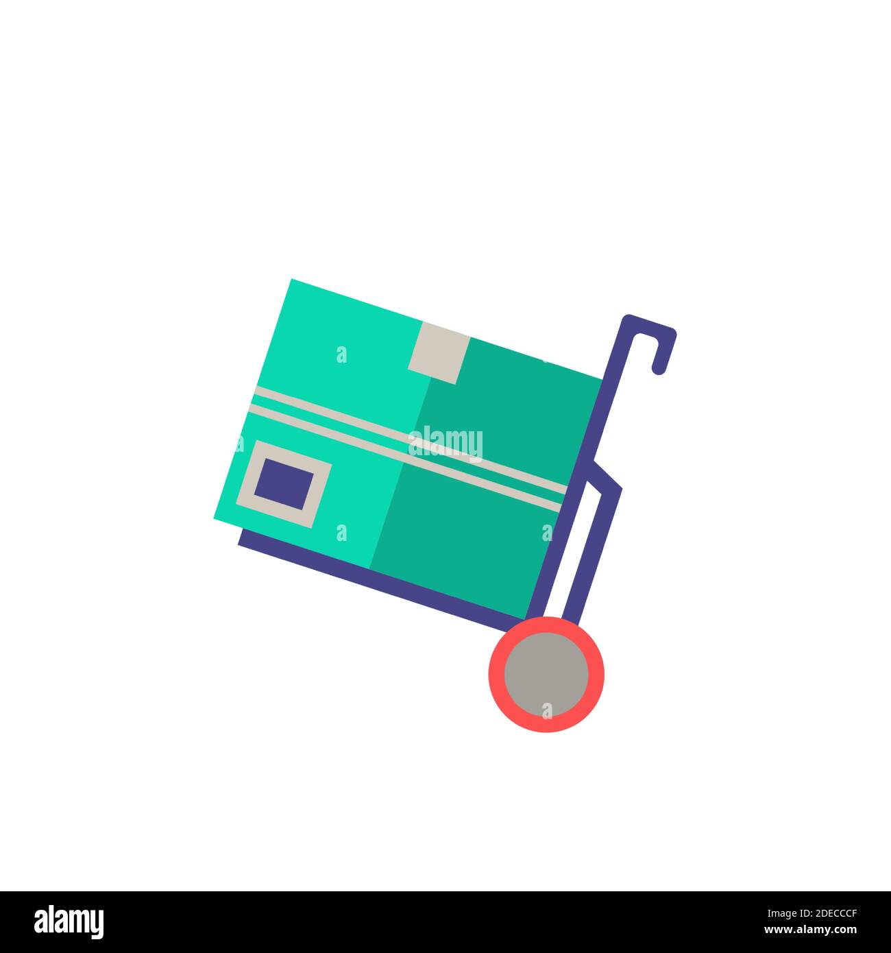 Load Trolley icon. Simple element from port collection. Creative Load ...