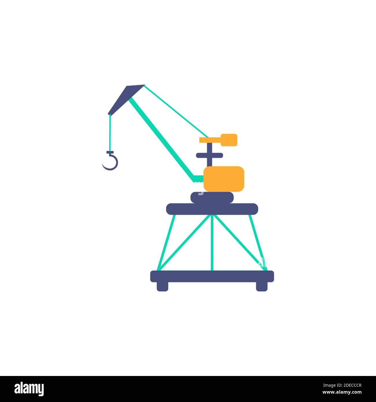 Port Loading Crane icon. Simple element from port collection. Creative ...