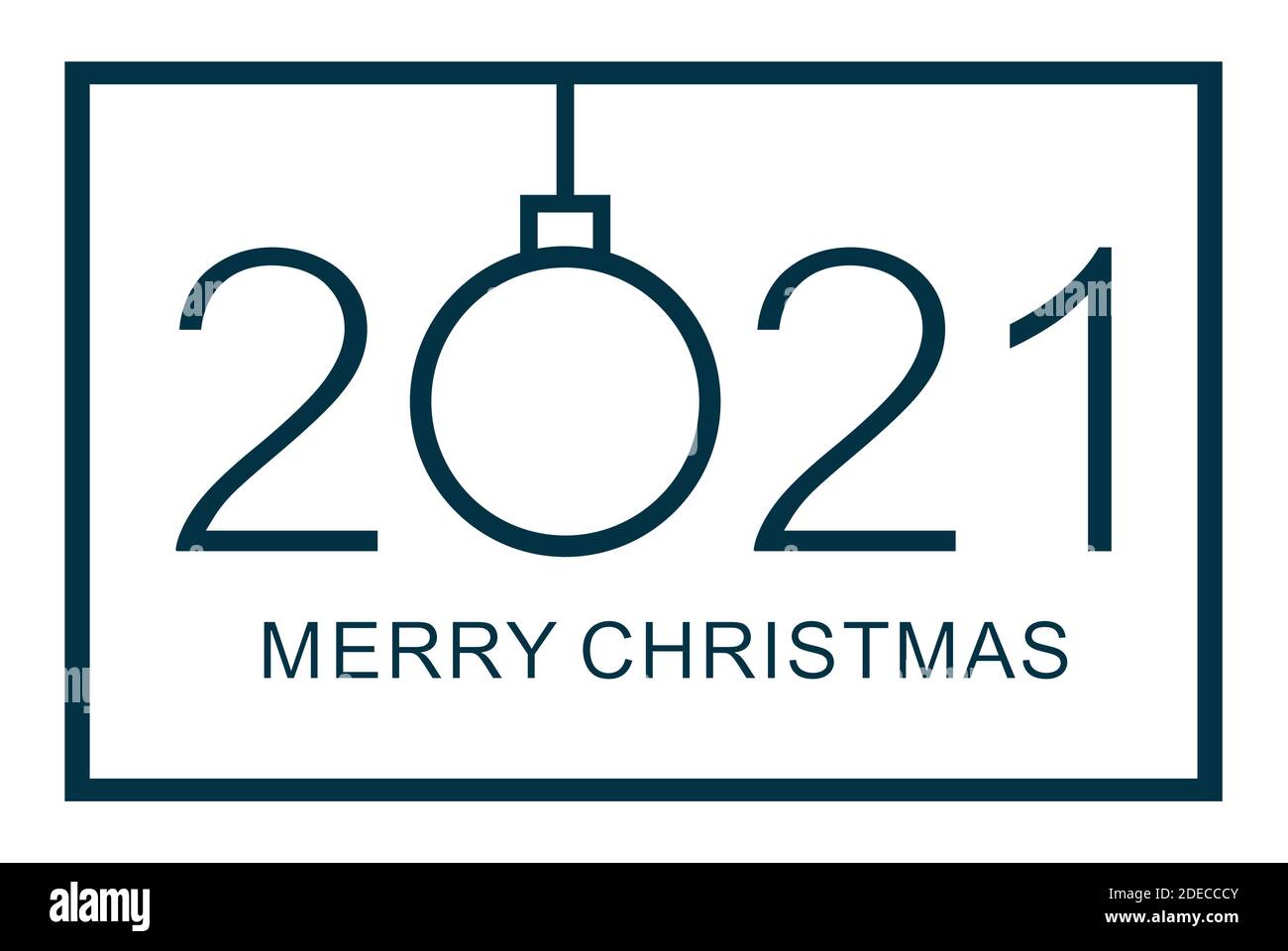 Merry Christmas design template. Merry Christmas 2021. Isolated vector ...