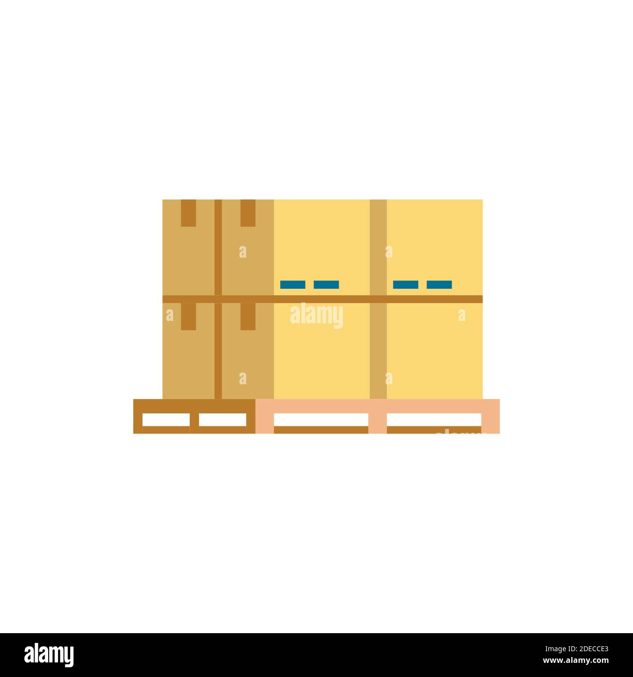 Pallet With Cargo icon. Monochrome simple Pallet With Cargo icon for ...