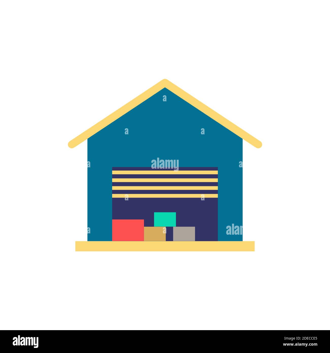 Port Warehouse icon. Simple element from port collection. Creative Port ...