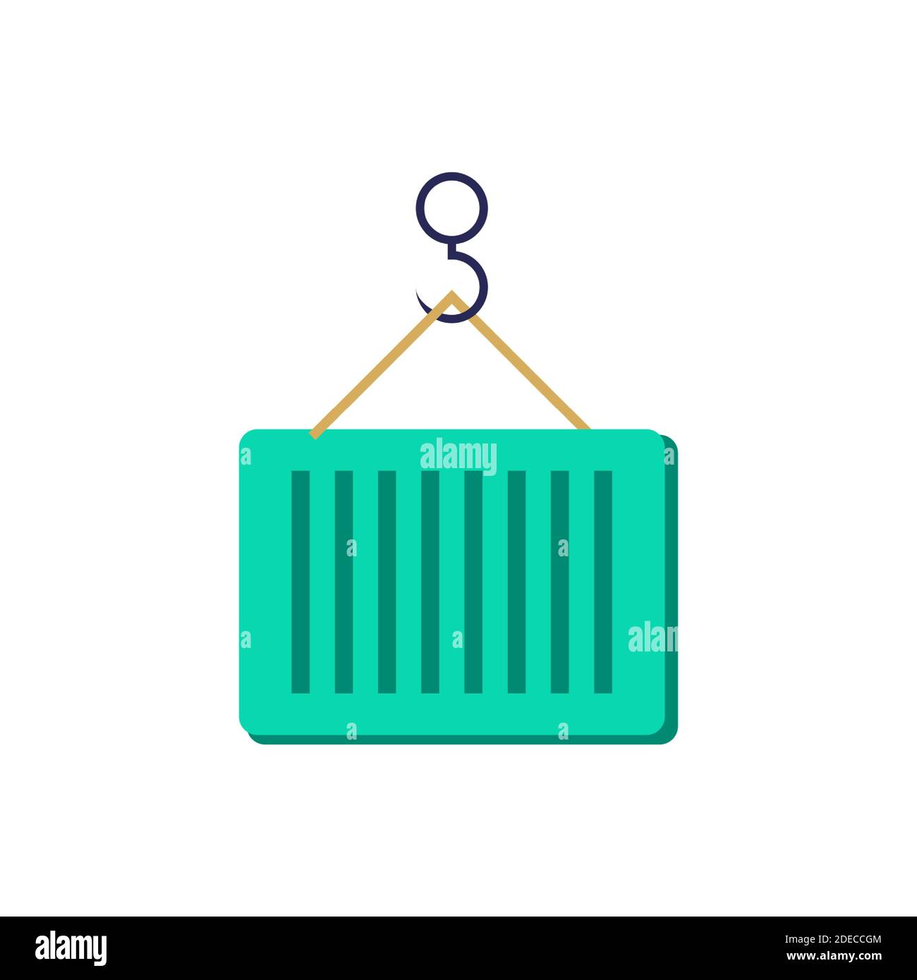 Container icon. Simple element from port collection. Creative Container ...