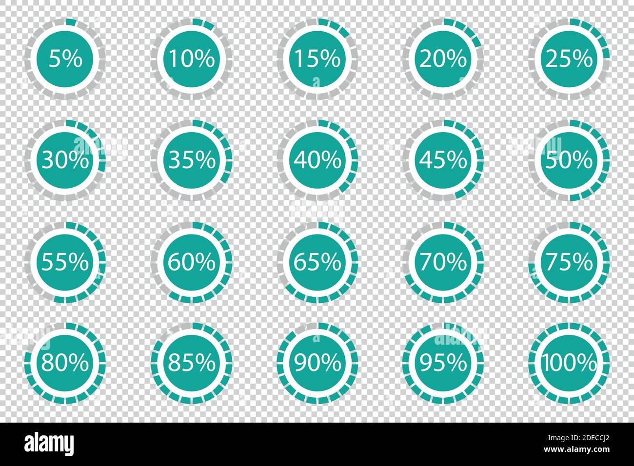 Percent pie chart Stock Vector Images - Alamy
