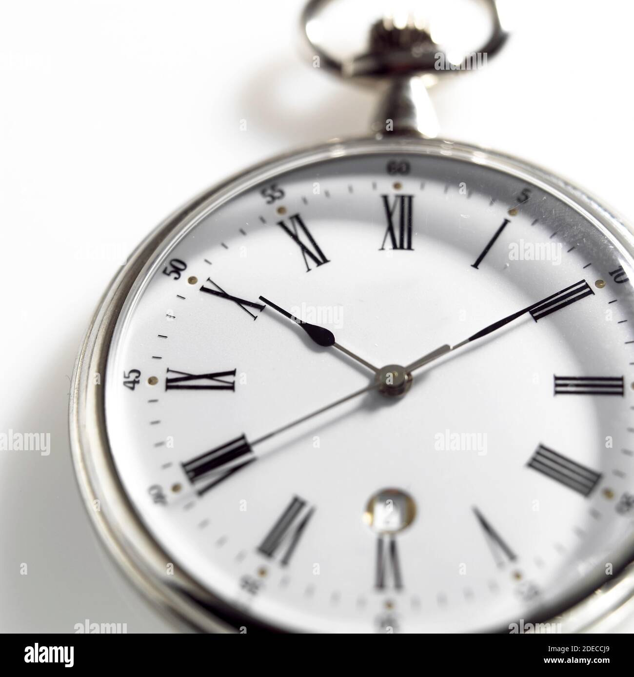 Fob Watch against White Background Stock Photo - Alamy