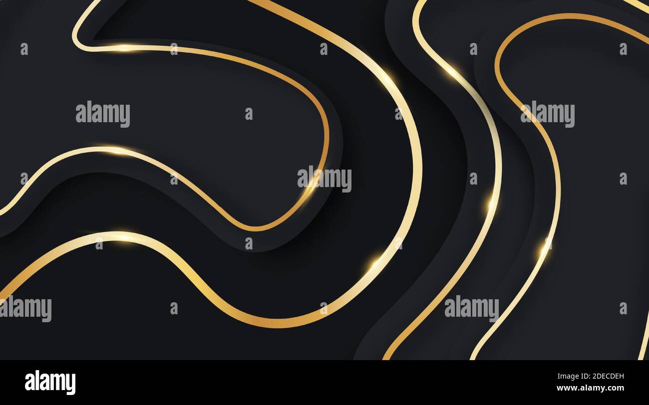 Gold fluid 3d Stock Vector Images - Alamy