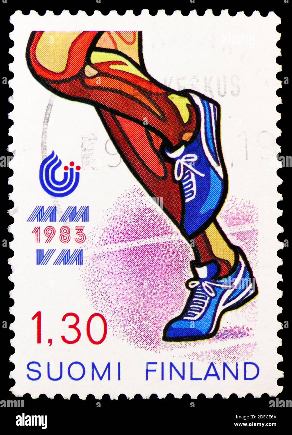 MOSCOW, RUSSIA - OCTOBER 17, 2020: Postage stamp printed in Finland ...