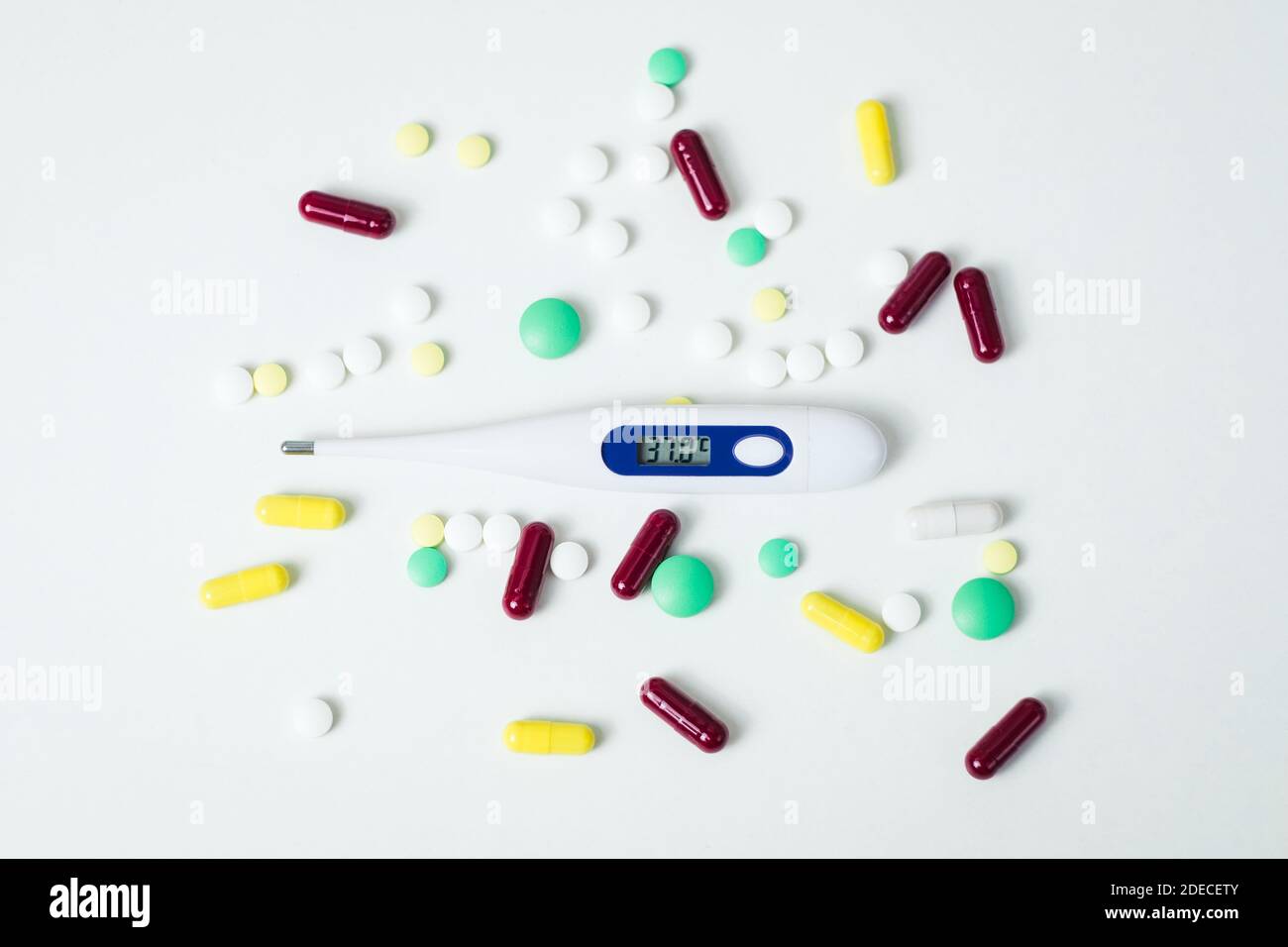 Close-up digital thermometer Stock Photo - Alamy