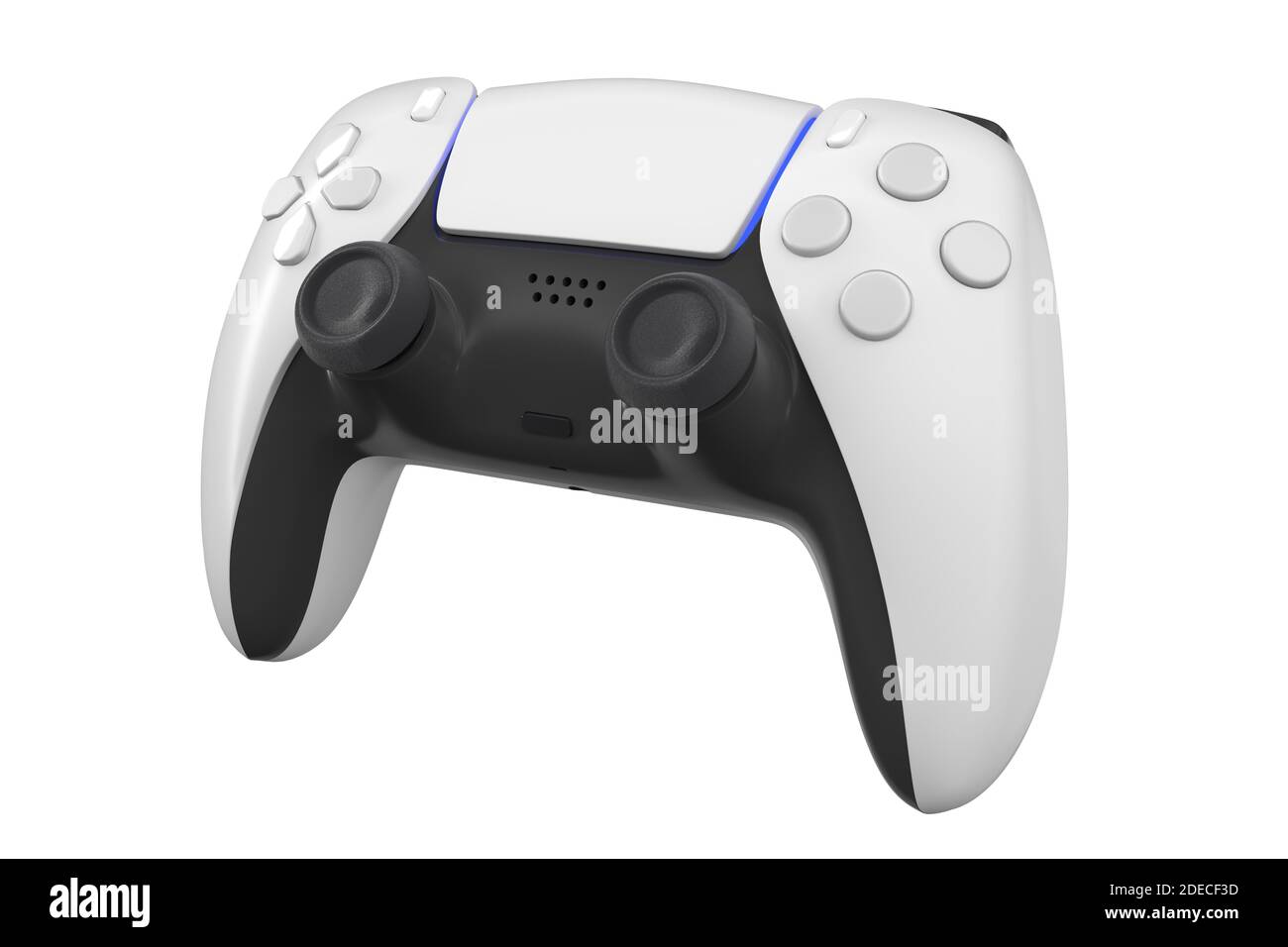 Realistic video game controller isolated on white with clipping path ...