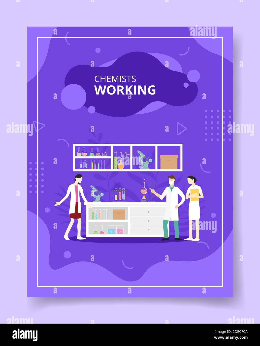 chemist working people standing front desk laboratory for template of ... chemist working people standing front desk laboratory for template of ...