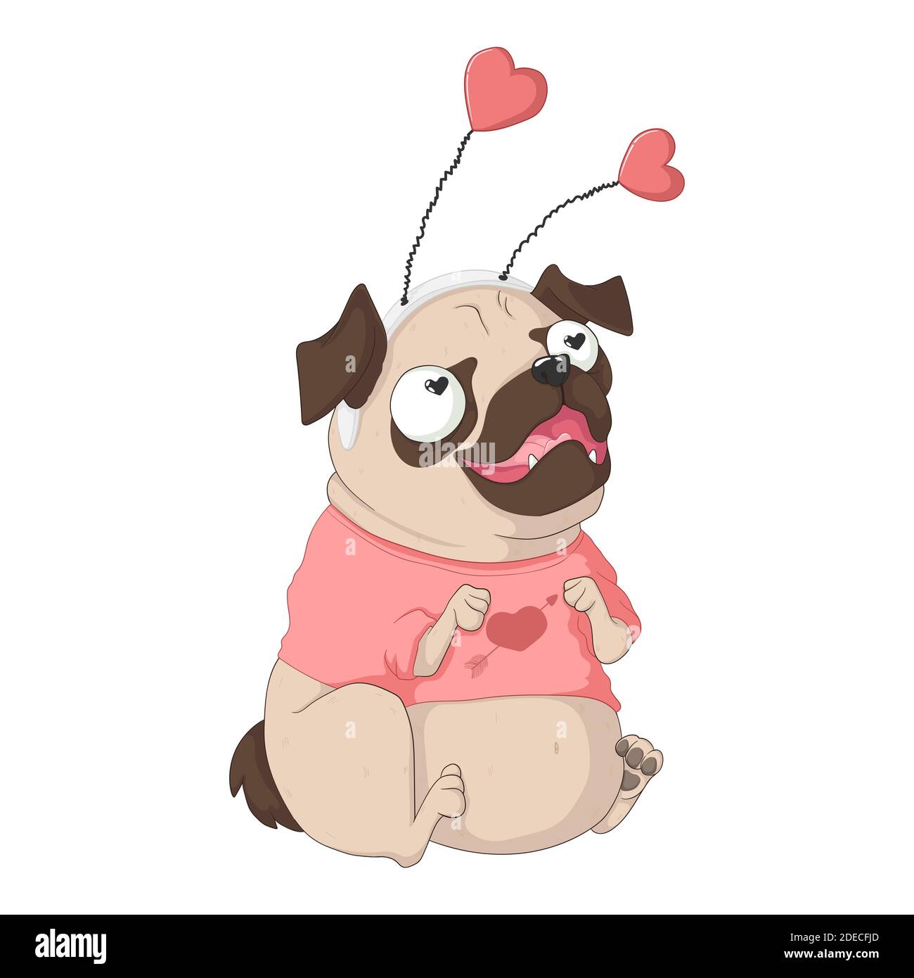 Pug with wings Stock Vector Images - Alamy