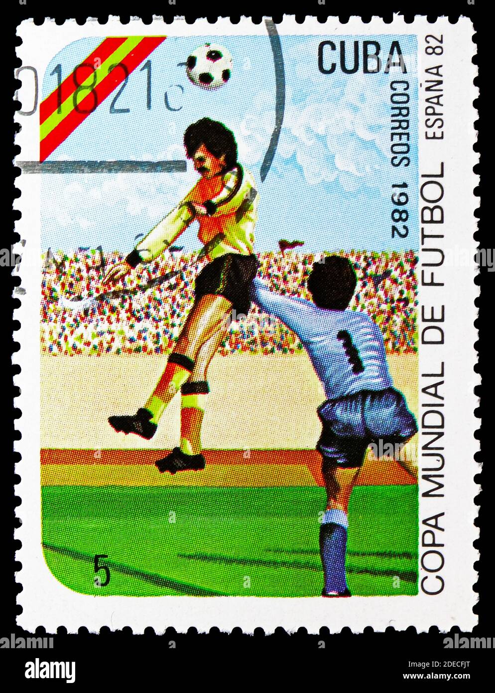 MOSCOW, RUSSIA - OCTOBER 17, 2020: Postage stamp printed in Cuba shows ...