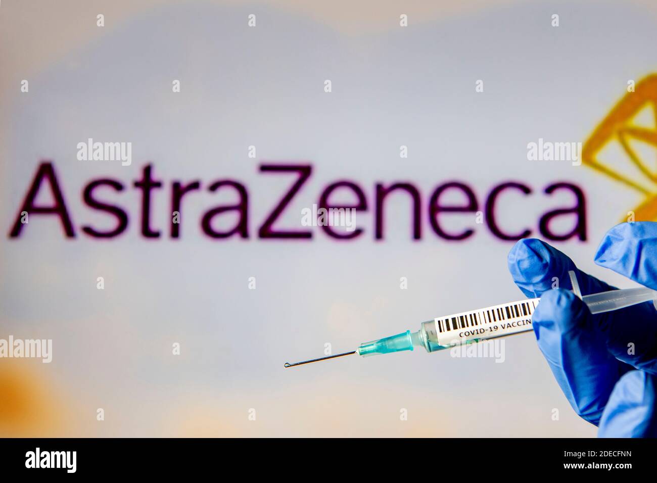 Photo illustration astrazeneca logo hi-res stock photography and images ...