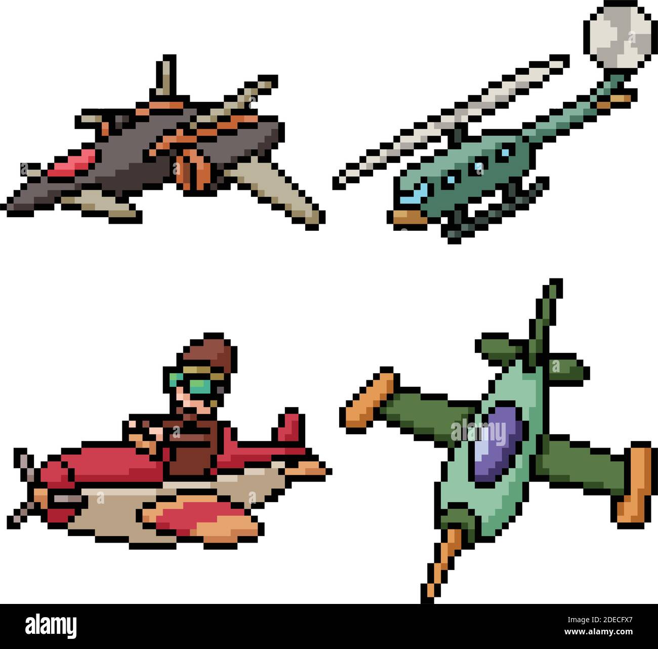 Float plane pilot Stock Vector Images - Alamy