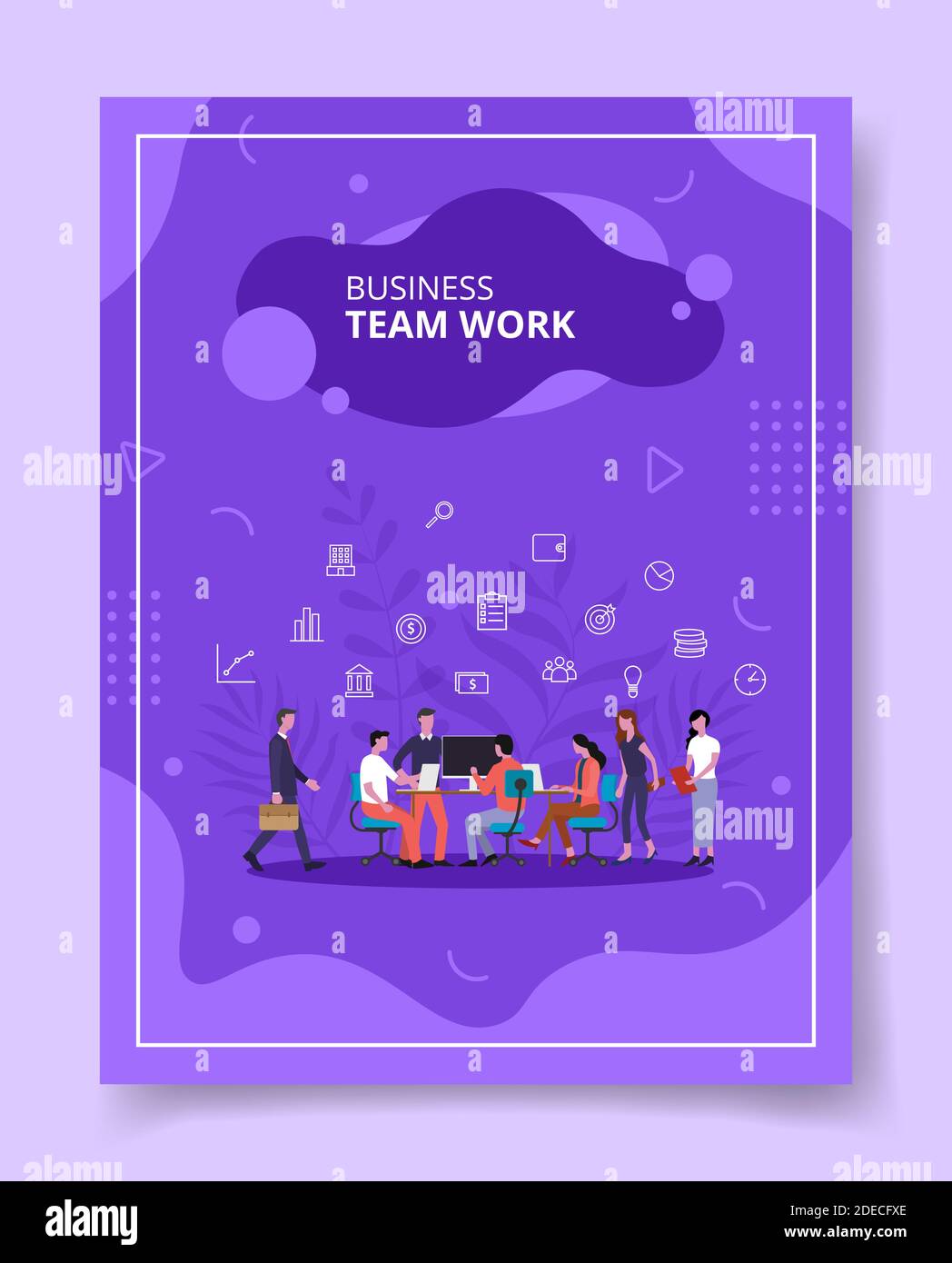 business team work people sitting on chair meeting discussion for ...