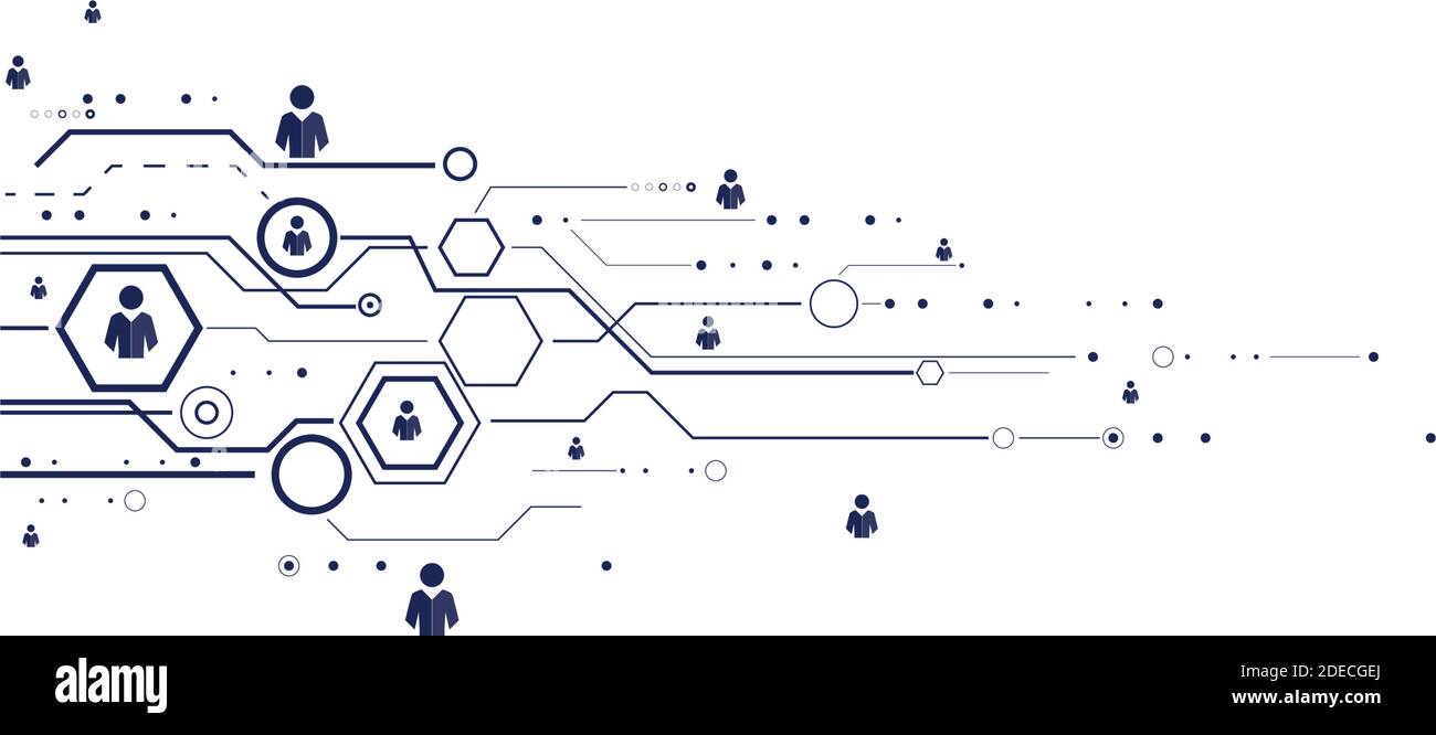 Abstract human connections headline background Stock Vector Image & Art ...