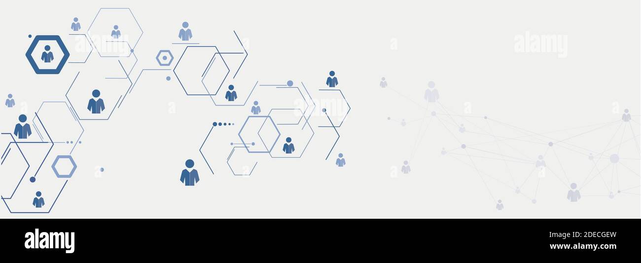 Abstract human connections headline background Stock Vector Image & Art ...