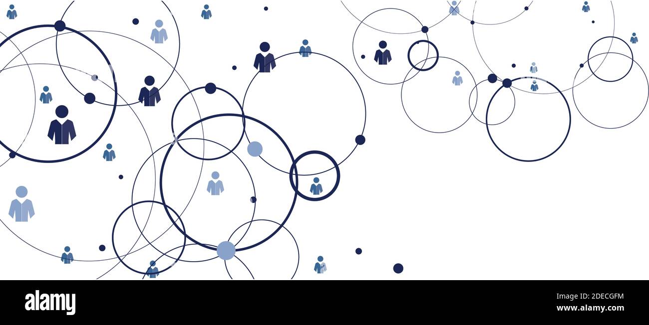 Abstract human connections headline background Stock Vector Image & Art ...