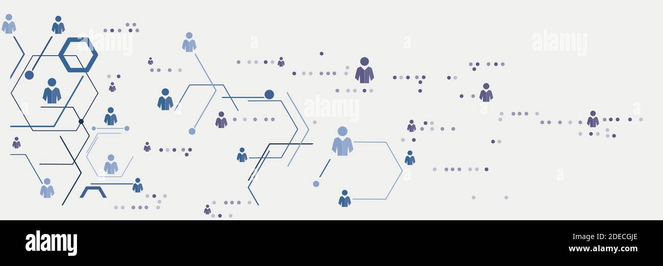 Abstract human connections headline background Stock Vector Image & Art ...