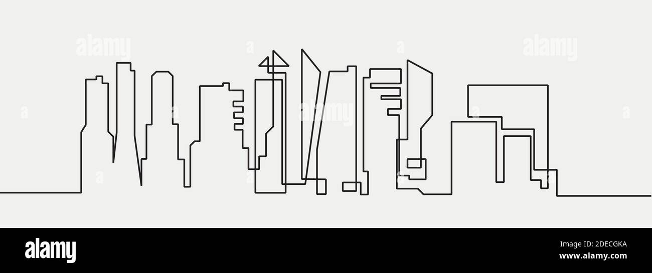 City landscapes line vector illustration Stock Vector Image & Art - Alamy