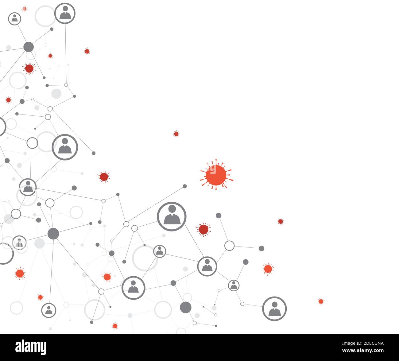 Spread of the virus among humans. Vector Stock Vector Image & Art - Alamy
