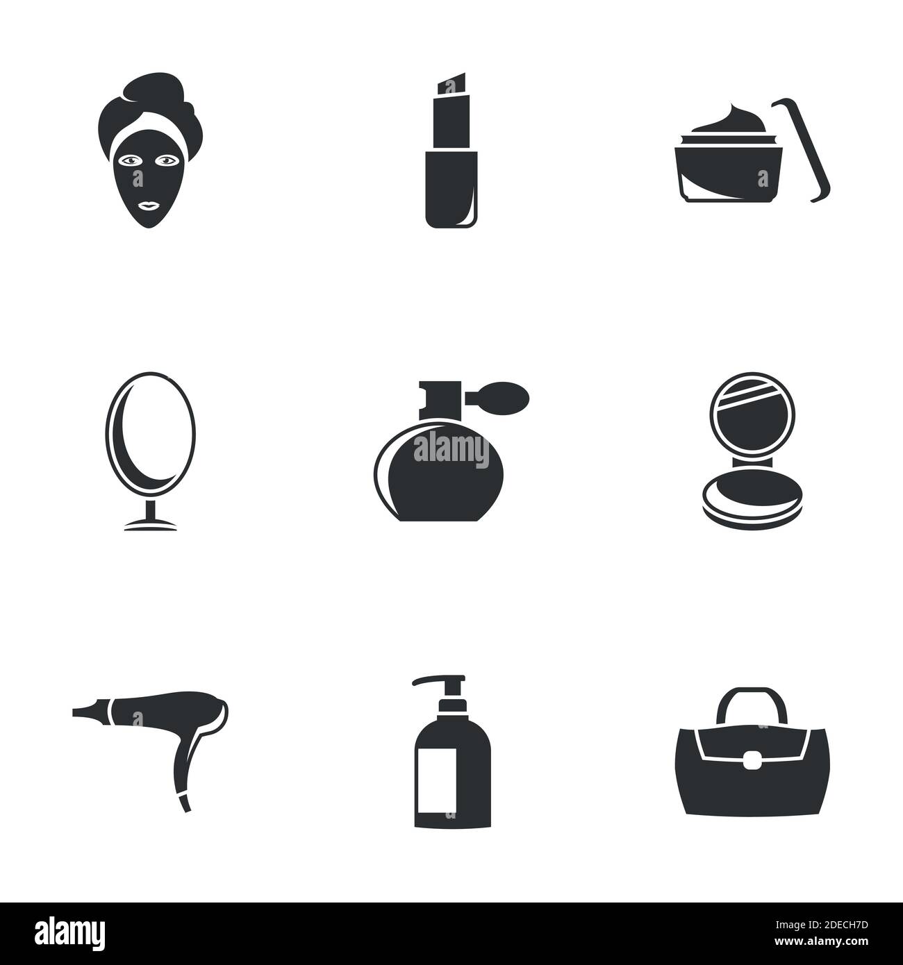 Beauty salon accessory vector Cut Out Stock Images & Pictures - Alamy