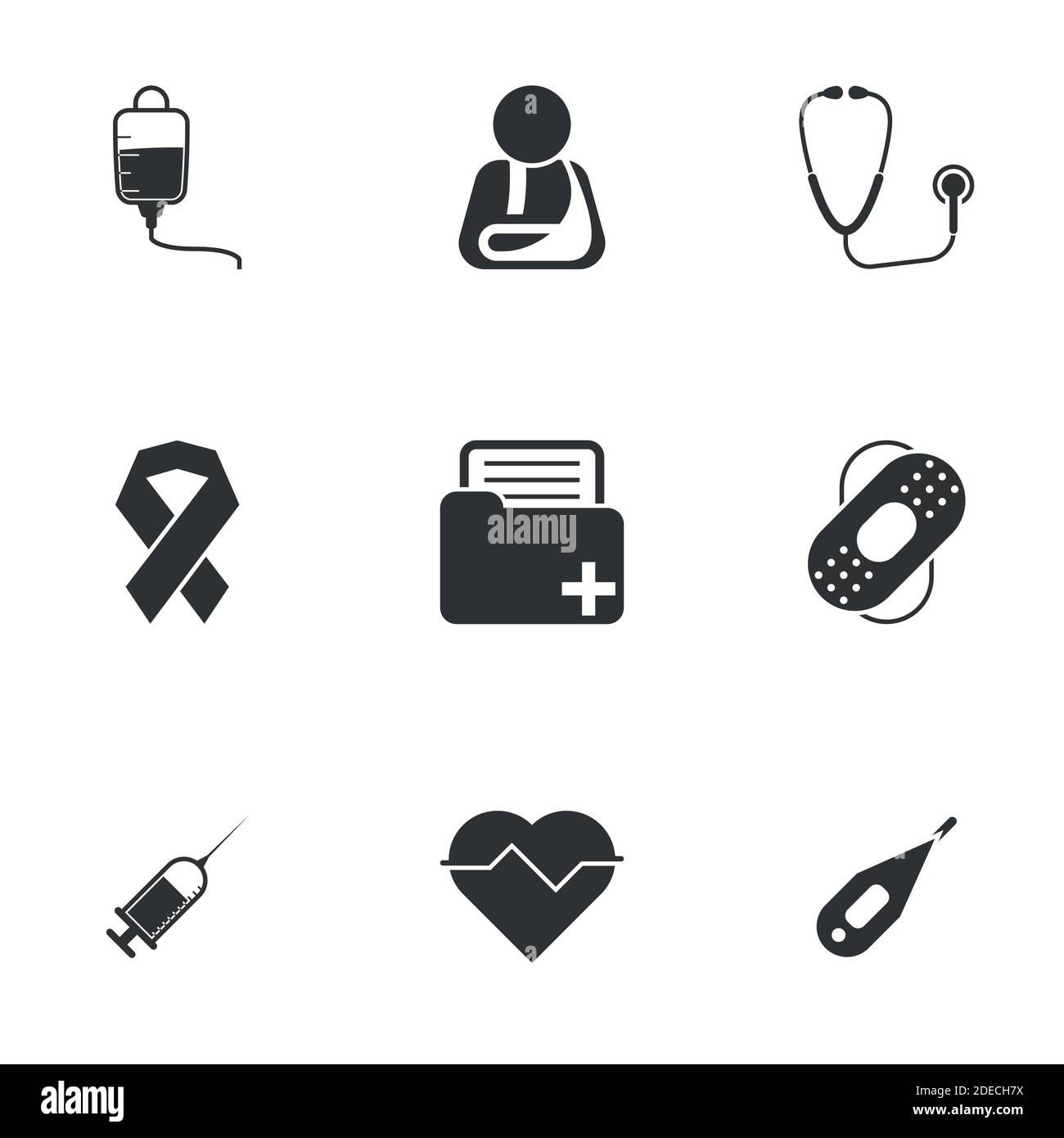 Medical stethoscope heart on Stock Vector Images - Alamy