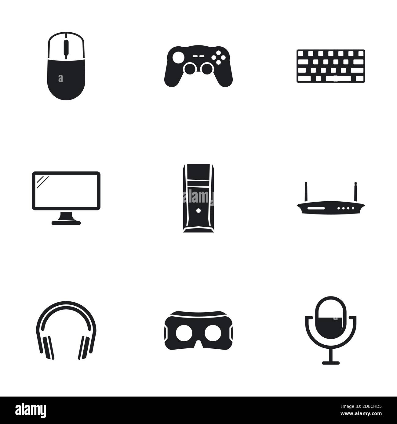 Icons for theme Game icons. White background Stock Vector Image & Art ...