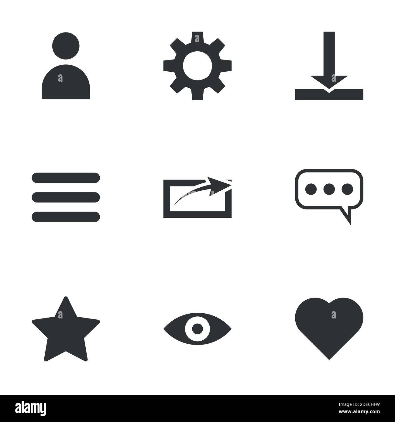 Vector illustration on white background, social signs Stock Vector ...