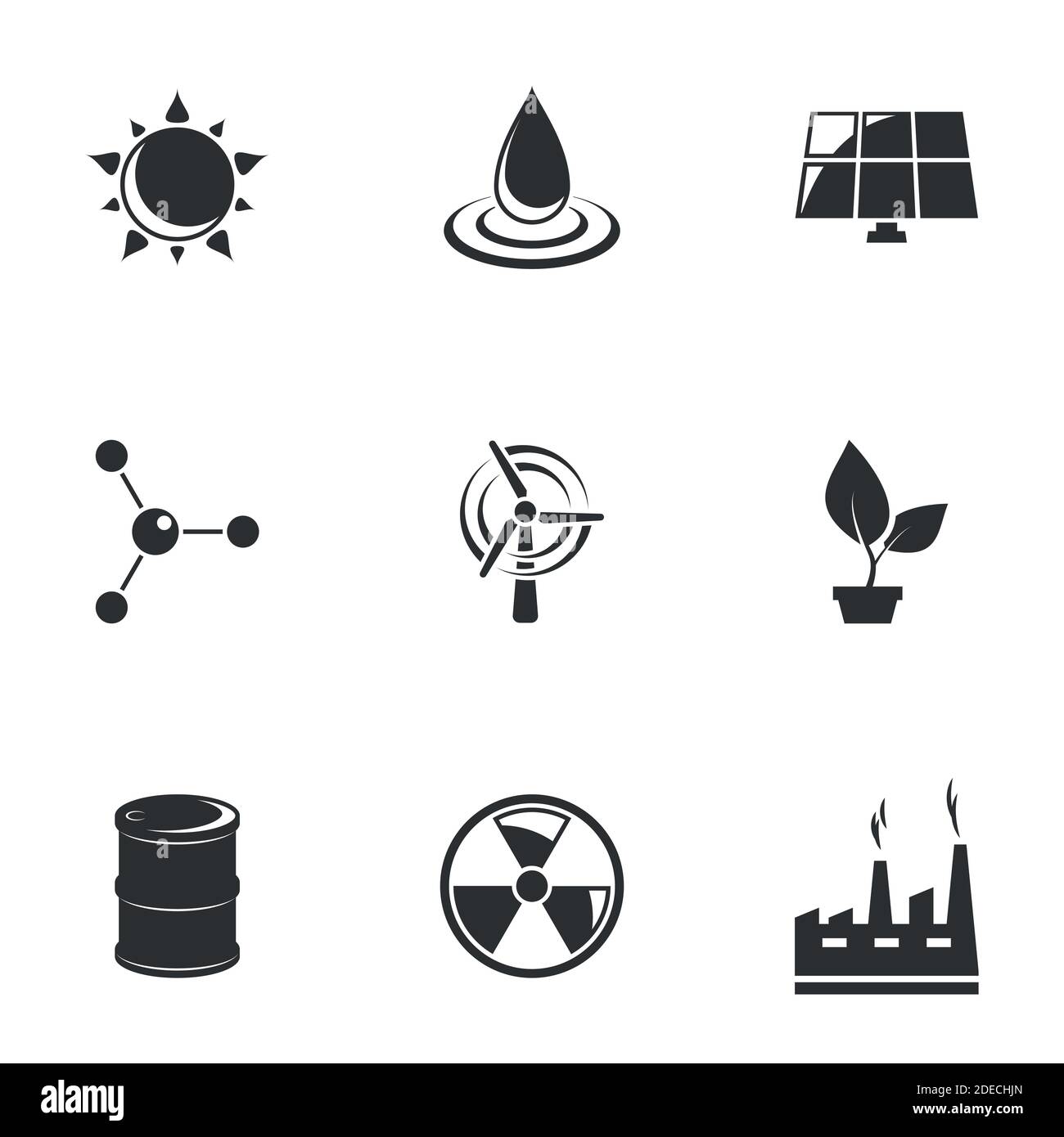 Energy icons.White background Stock Vector Image & Art - Alamy