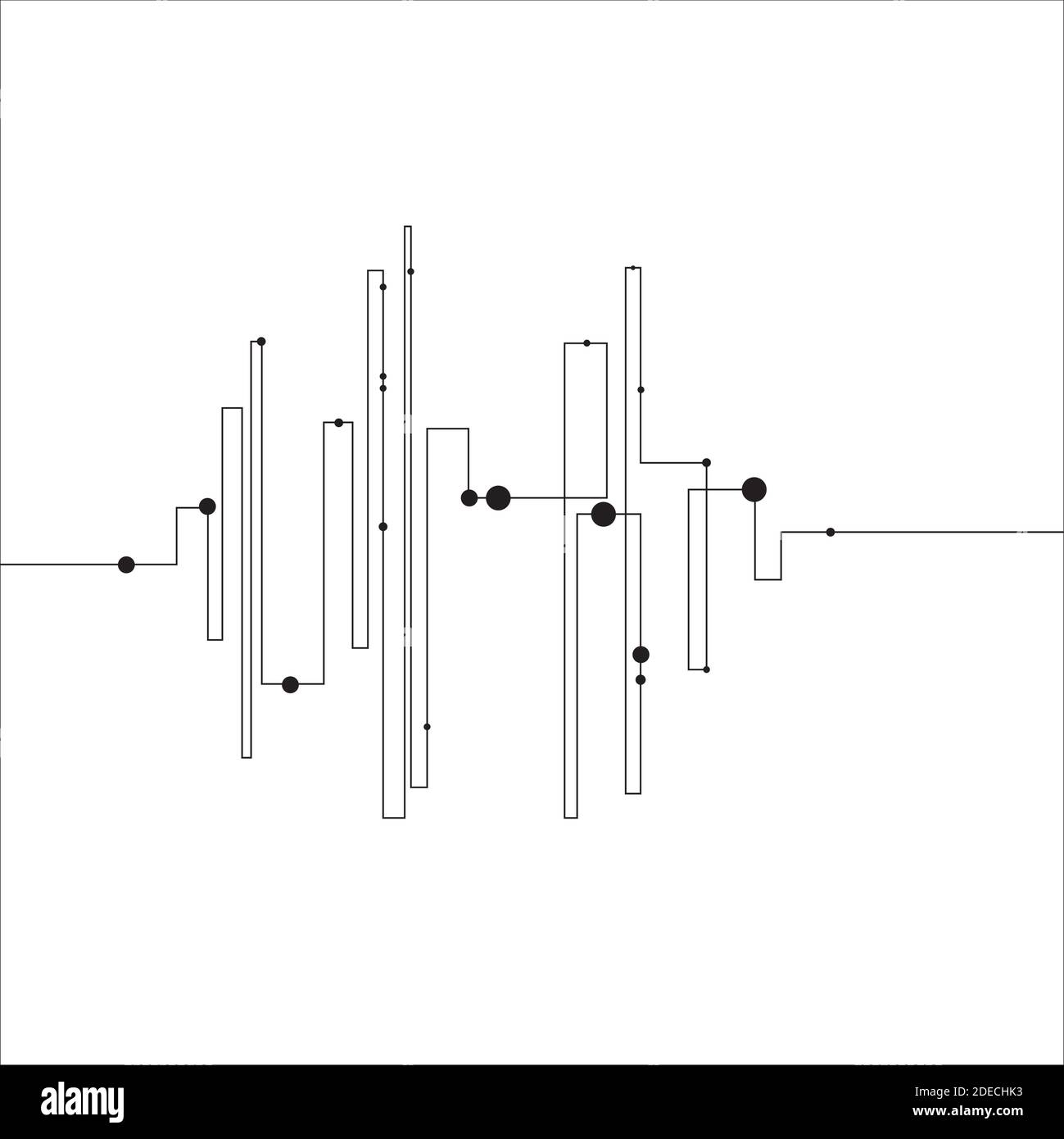 White data connection lines dots Black and White Stock Photos & Images ...