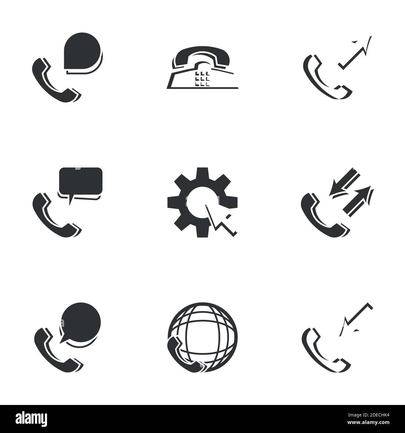 Modern call center Black and White Stock Photos & Images - Alamy