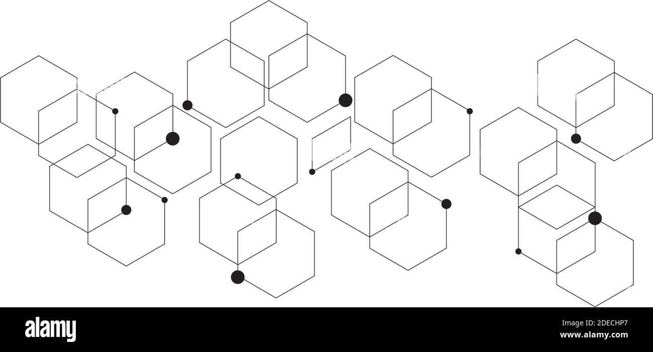 Abstract background consisting of set of hexagonal cells Stock Vector Image & Art - Alamy