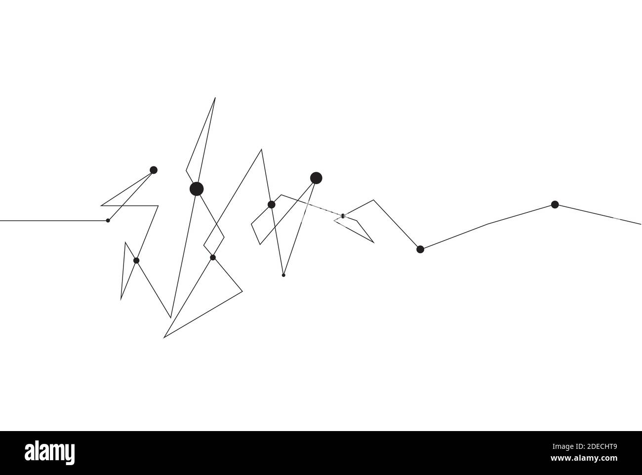 Network connection dots lines technology Cut Out Stock Images ...