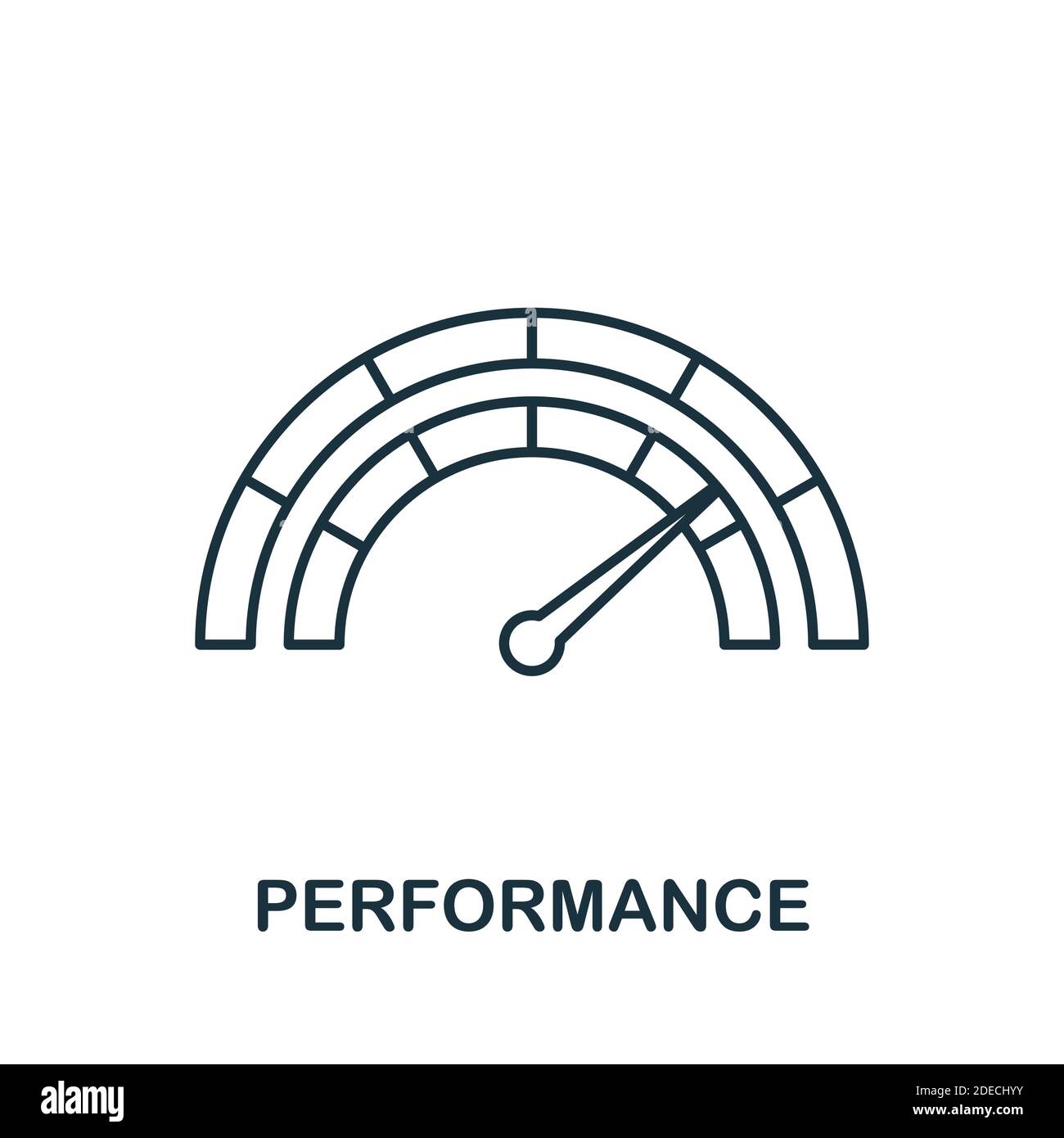 Performance icon. Line style element from audit collection. Thin ... Performance icon. Line style element from audit collection. Thin ...
