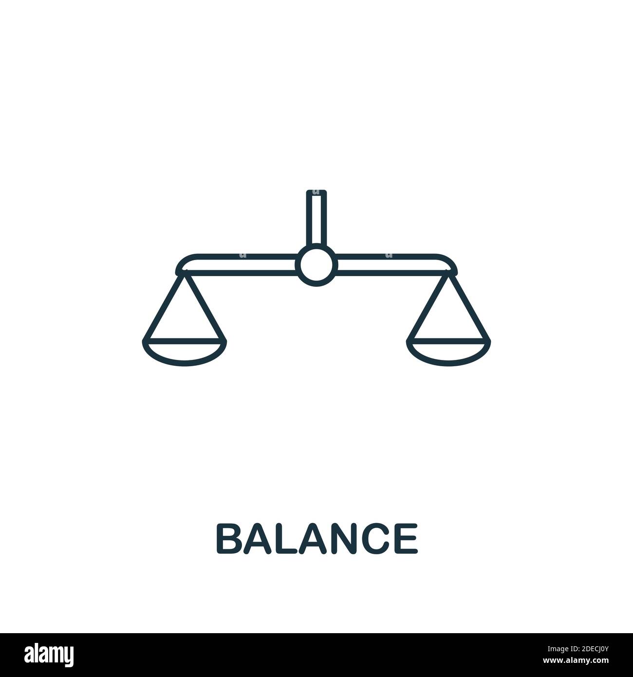 Balance icon. Line style element from audit collection. Thin Balance ...