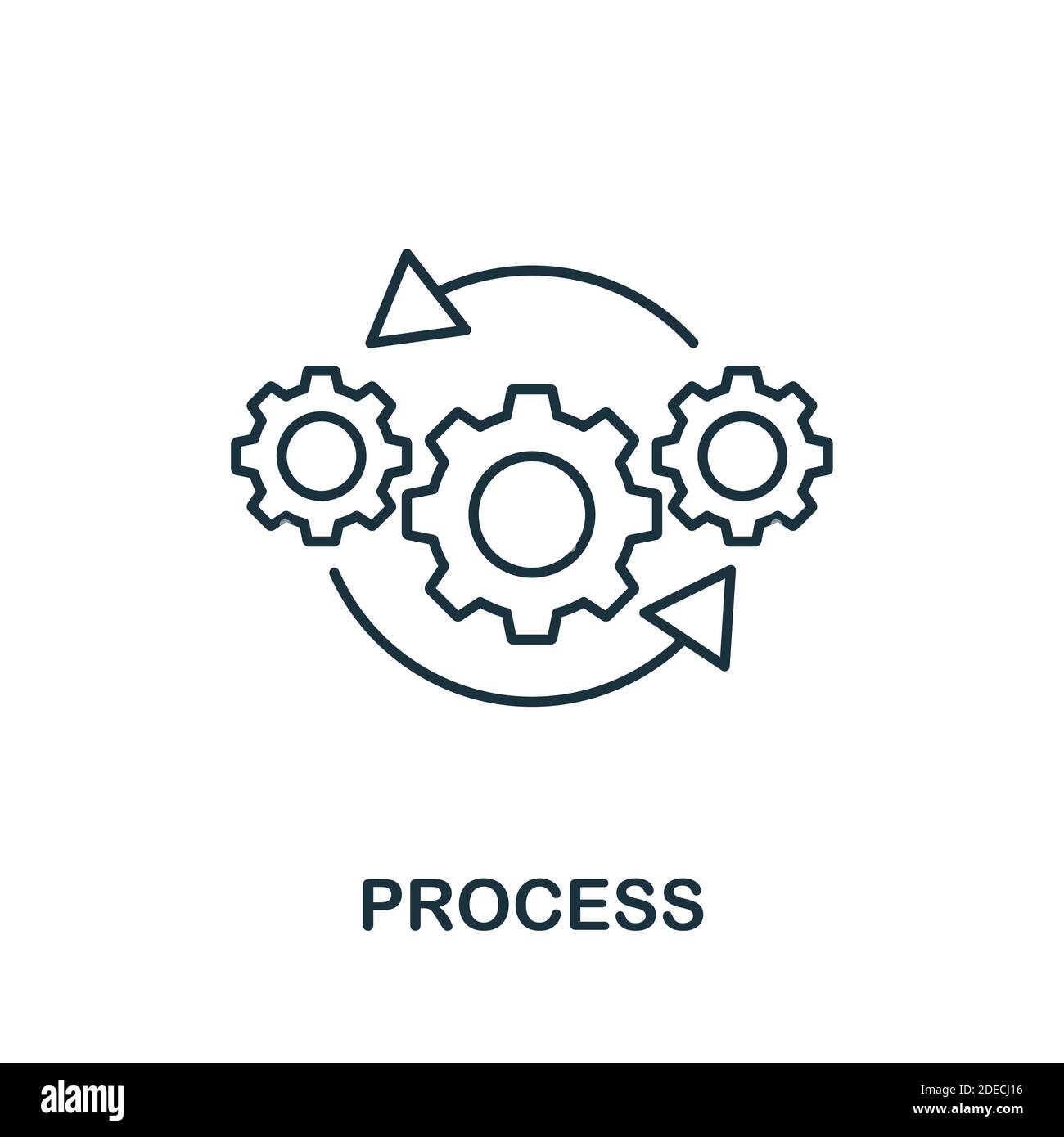 Process icon. Line style element from audit collection. Thin Process ...
