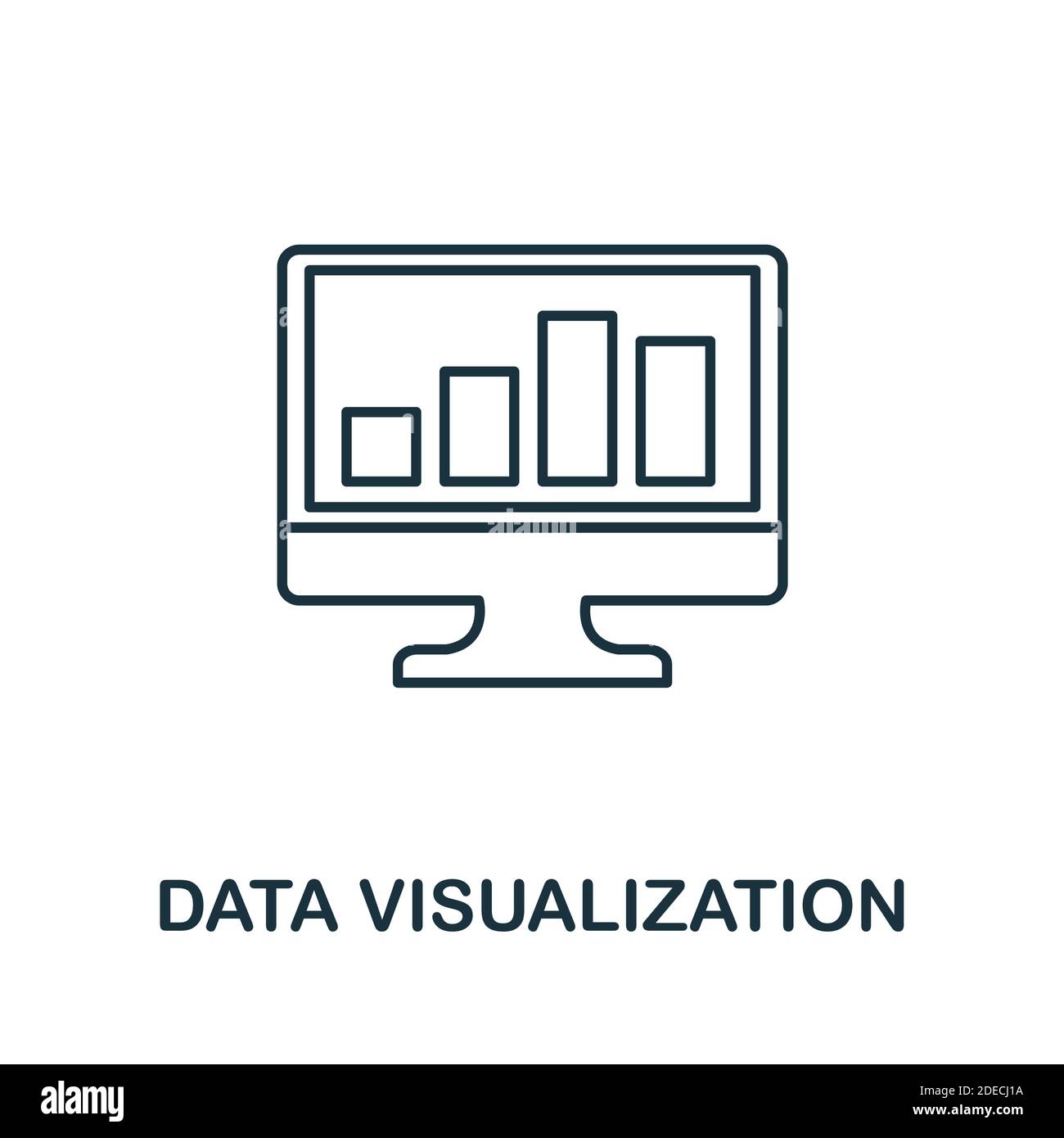 Data Visualization icon. Line style element from business intelligence ... Data Visualization icon. Line style element from business intelligence ...
