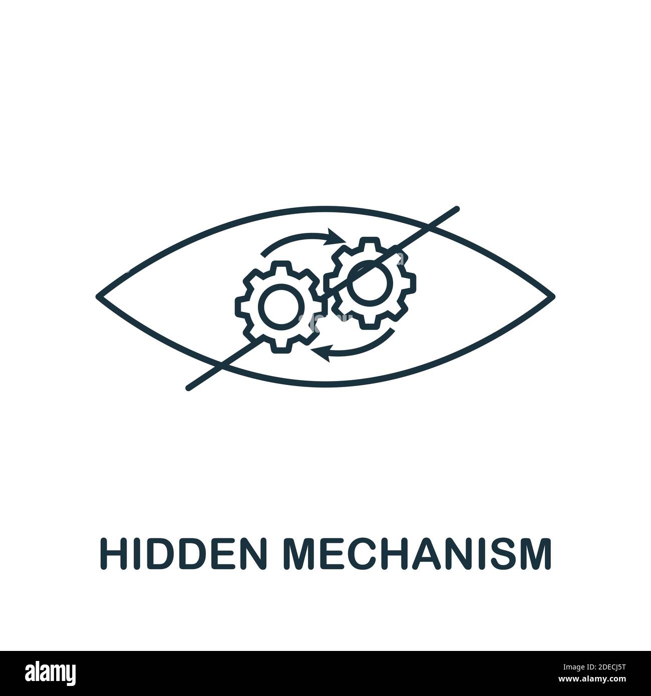 Hidden Mechanism icon. Simple element from business technology ...