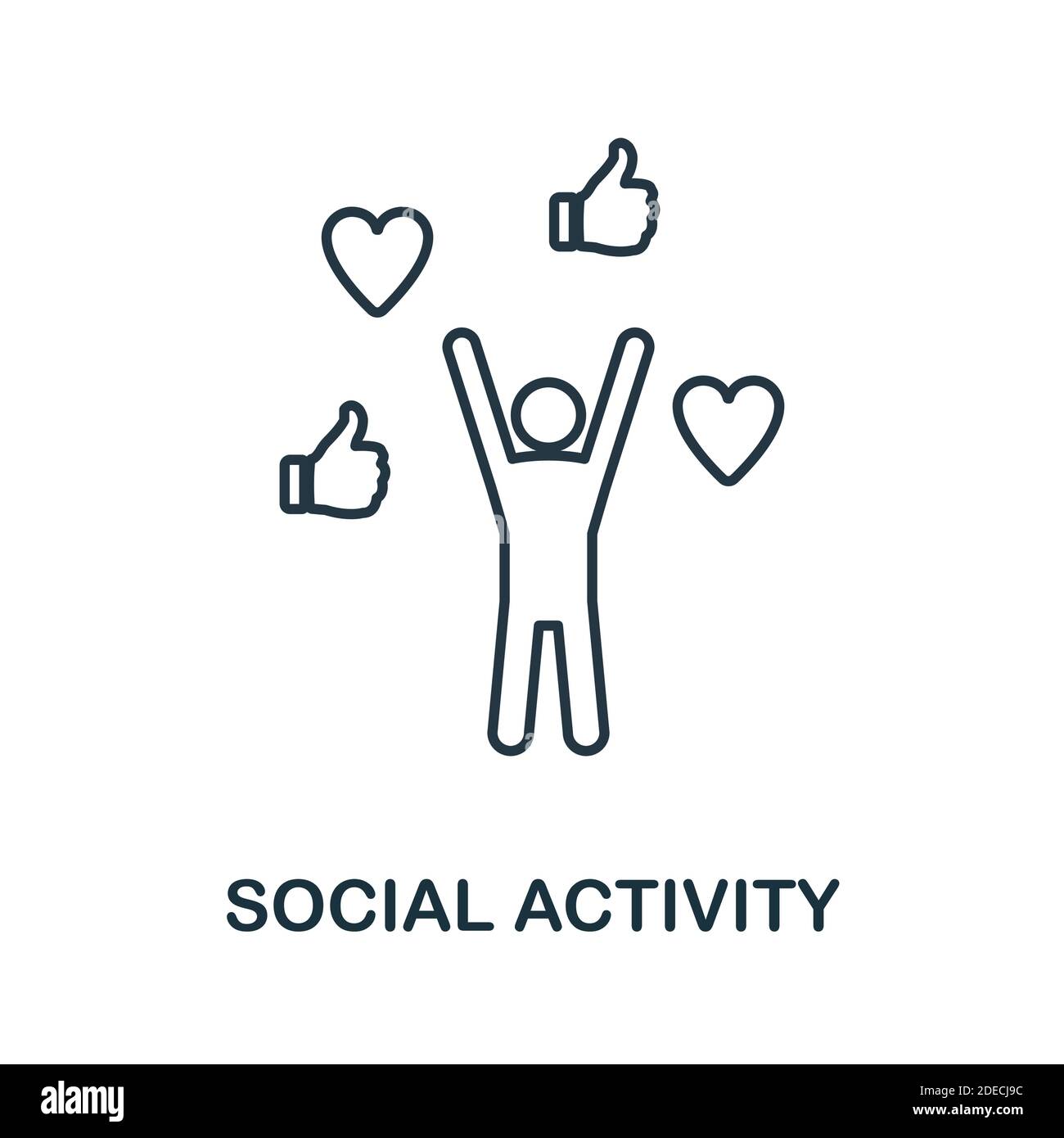 Social Activity icon. Simple element from business technology ... Social Activity icon. Simple element from business technology ...