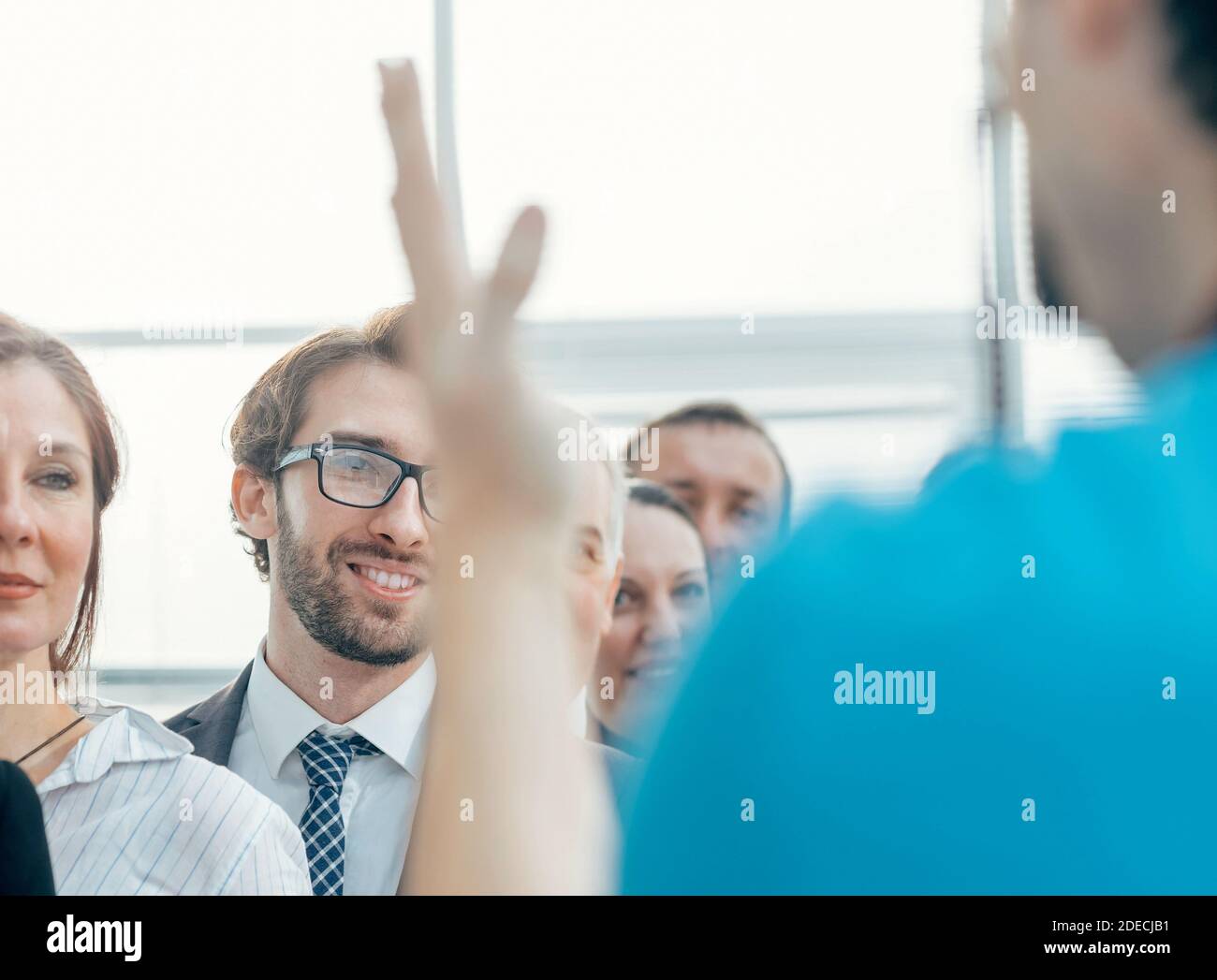 Manager explaining something staff hi-res stock photography and images ...