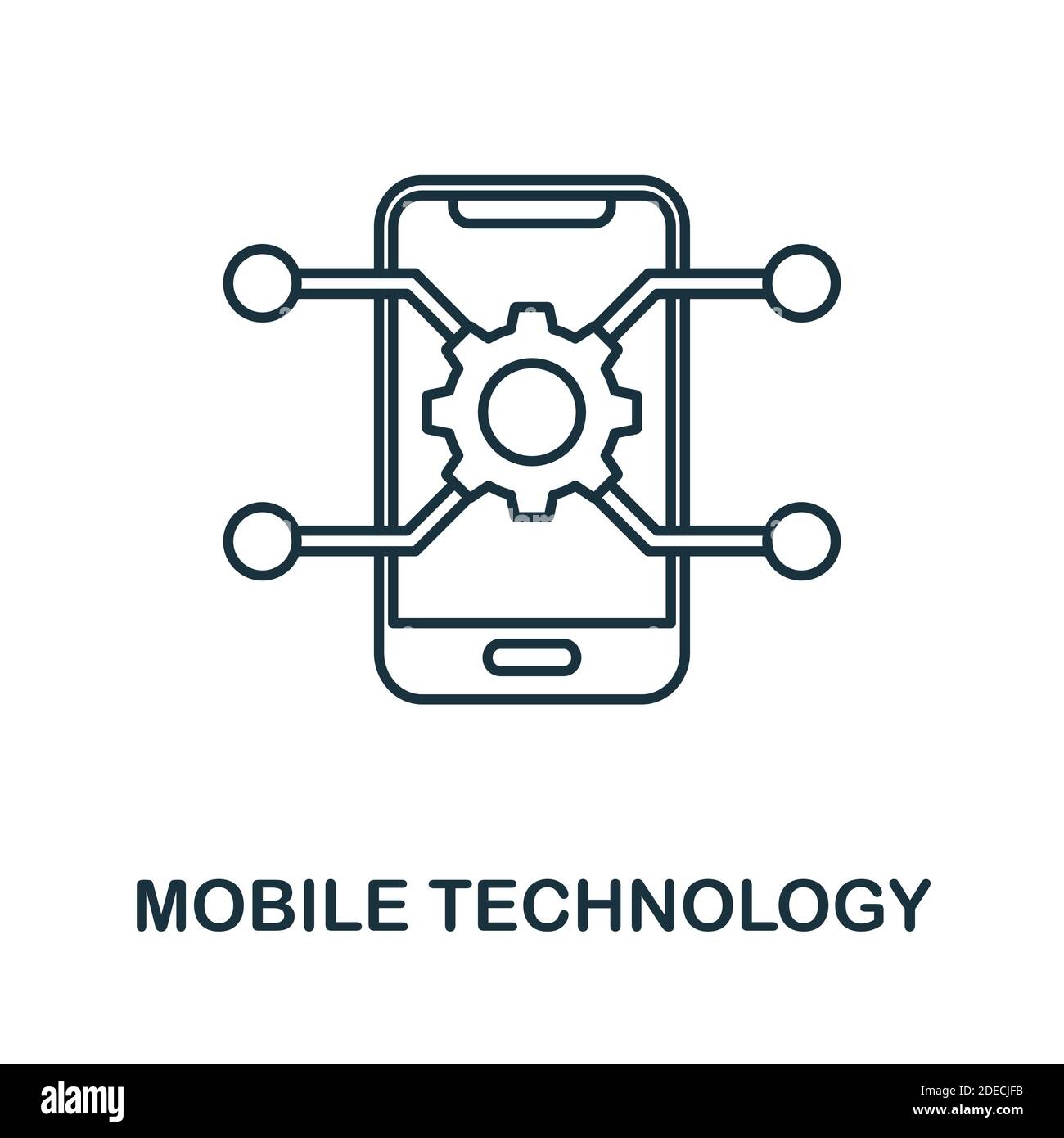 Mobile Technology icon. Simple element from business technology ...