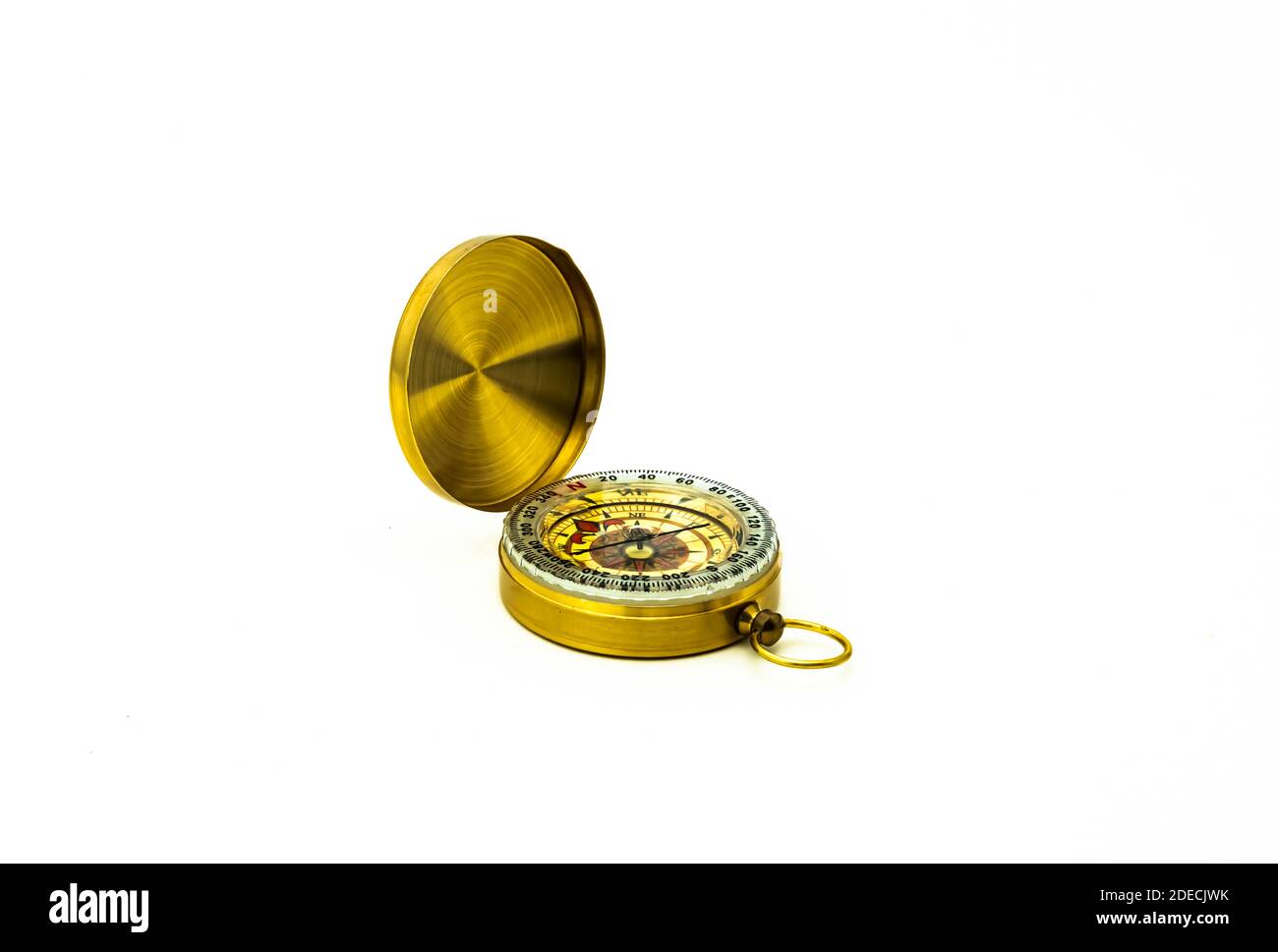 Vintage pocket brass compass hi-res stock photography and images - Alamy