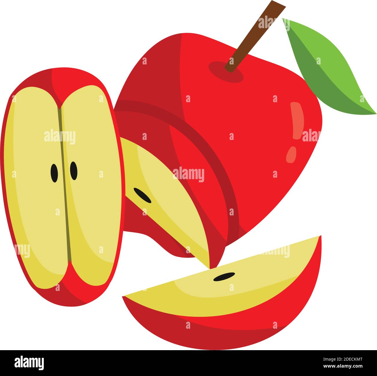 Red apple Fruit Sign Illustration Isolated Stock Vector Image & Art - Alamy
