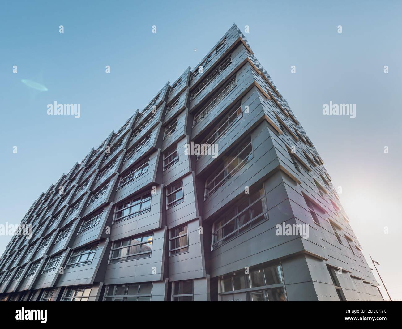 Modern architecture in the center of Almere city in The Netherlands ...