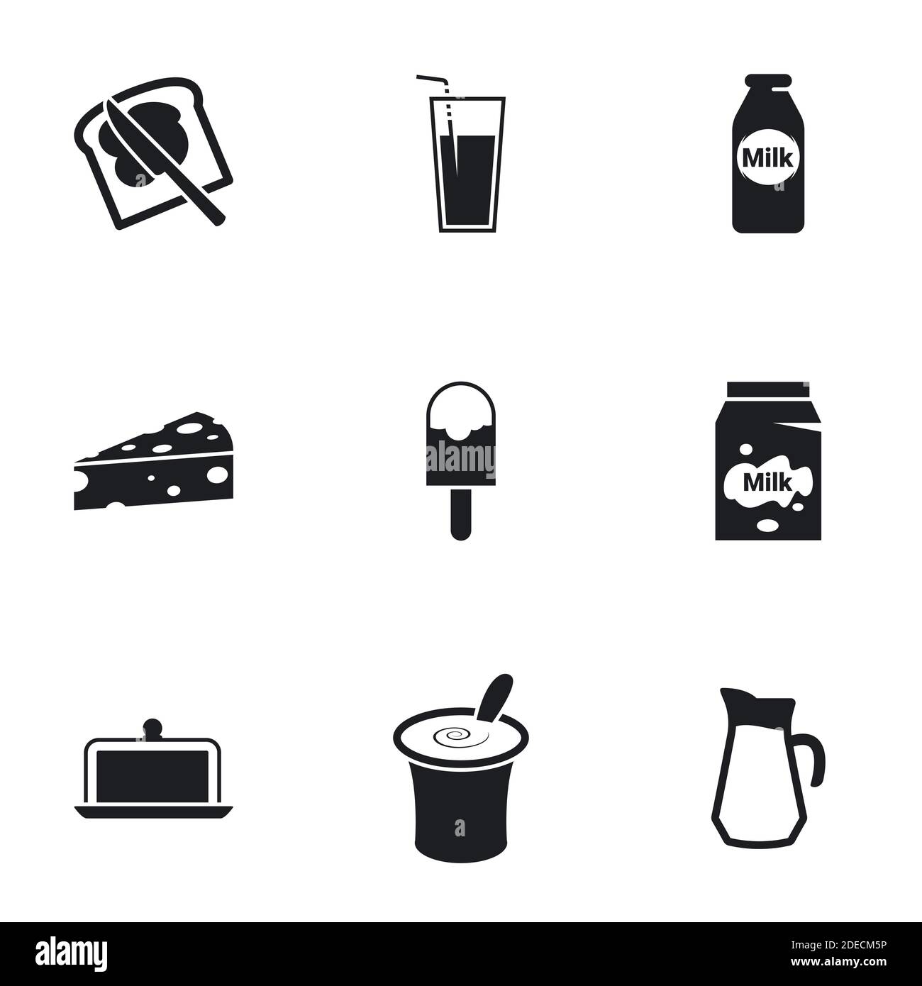 Icons cooking products Stock Vector Images - Alamy